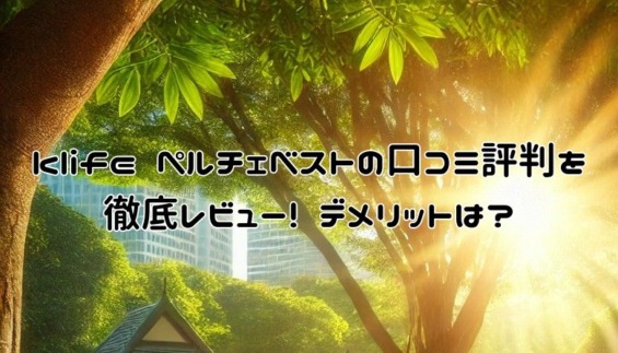 klife ペルチェベストの口コミ評判を徹底レビュー! デメリットは? | コレタノ